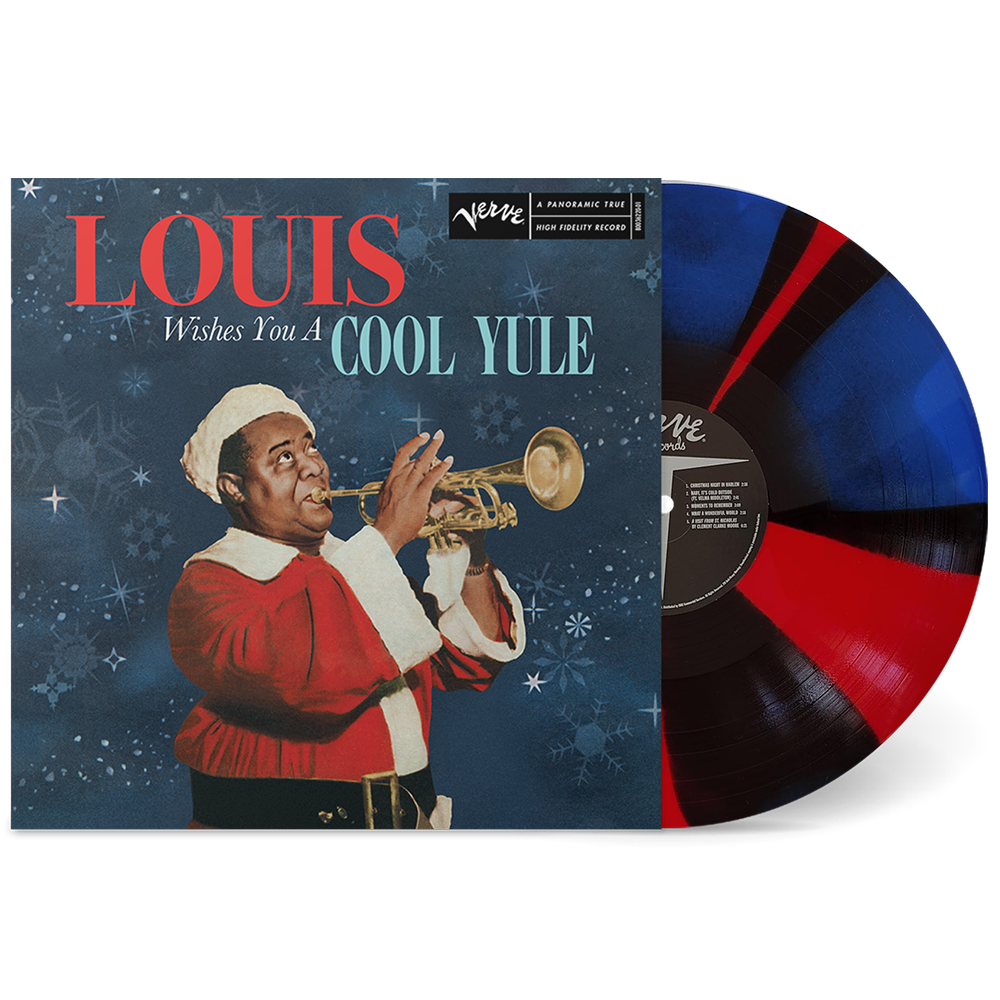 Louis Armstrong: Louis Wishes You a Cool Yule (Blue/Red Vinyl) – Louis ...