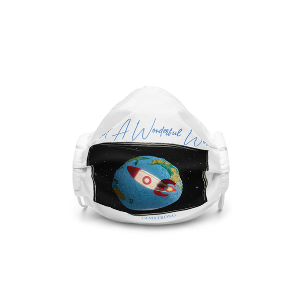 What A Wonderful World Globe Face Mask - Louis Armstrong Official Store
