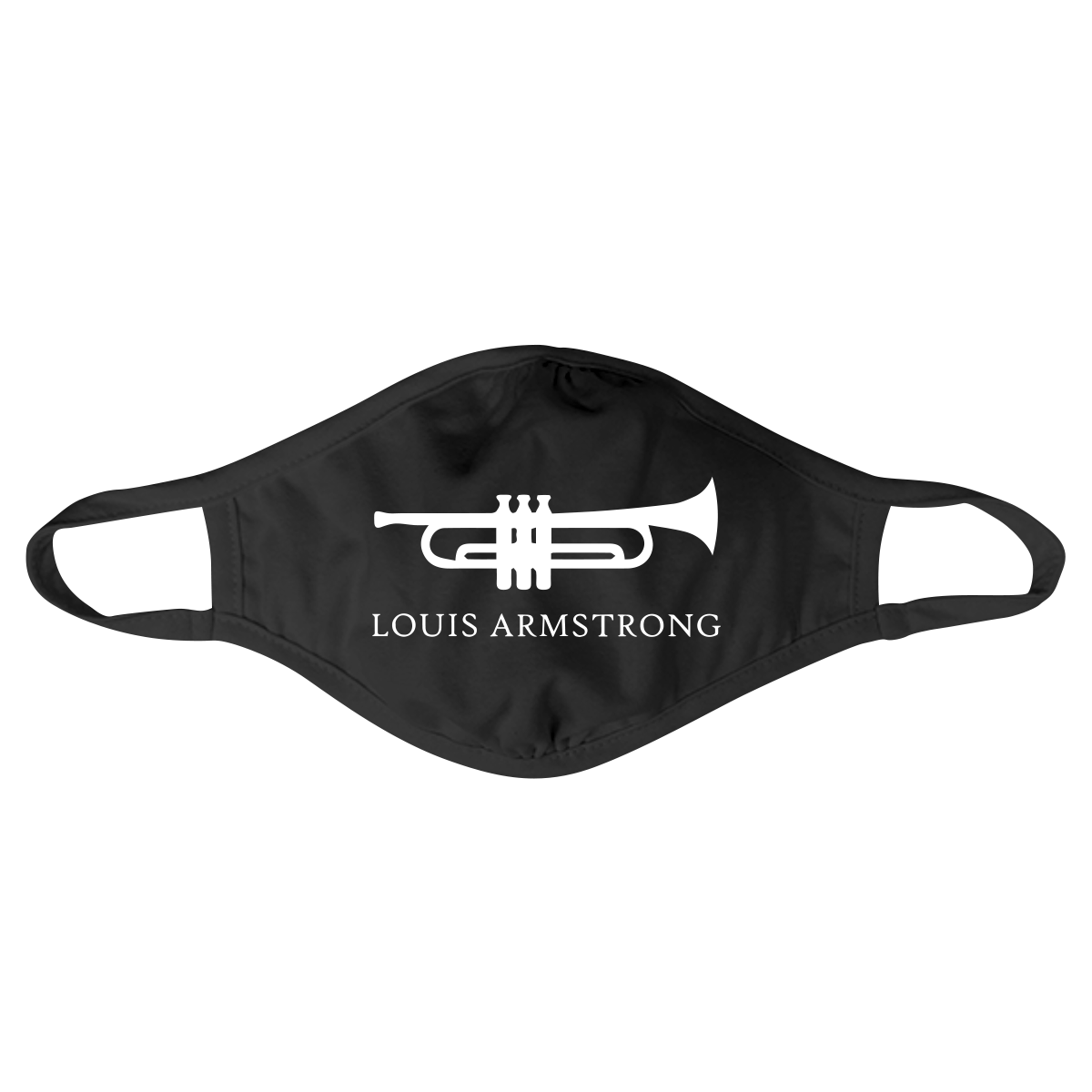 Trumpet Silhouette Face Mask Black - Louis Armstrong Official Store