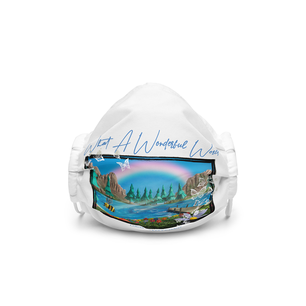 What A Wonderful World Rainbow Face Mask - Louis Armstrong Official Store